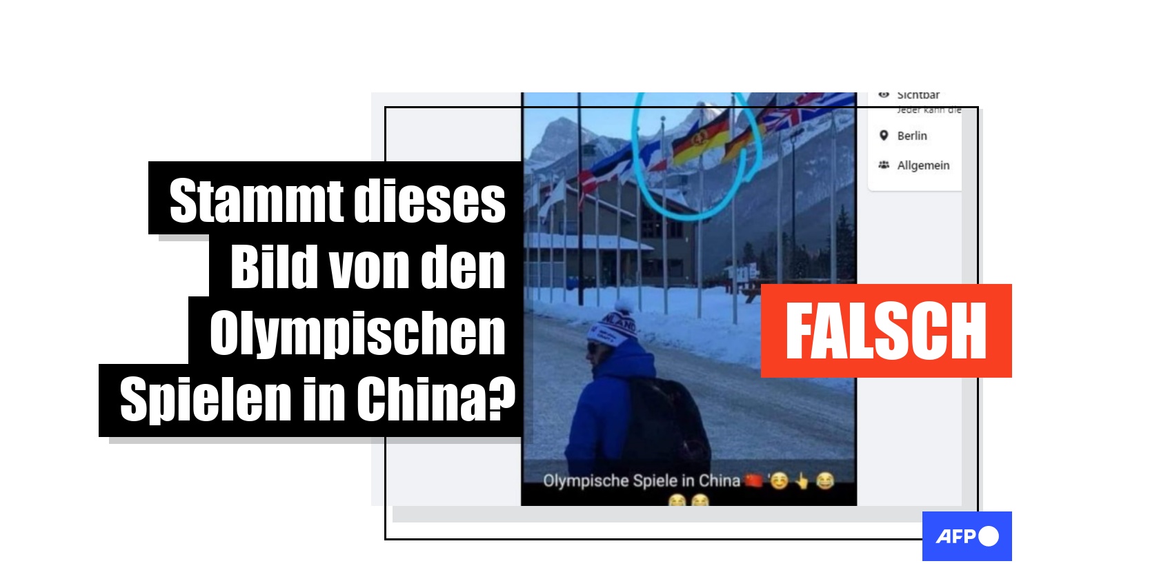Diese DDR-Flagge stammt aus Kanada, nicht von den Olympischen Spielen ...